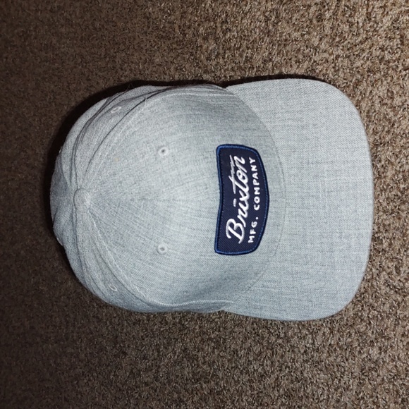 Brixton | Accessories | Brixton Mfg Company Mens Gray Blue Snapback ...